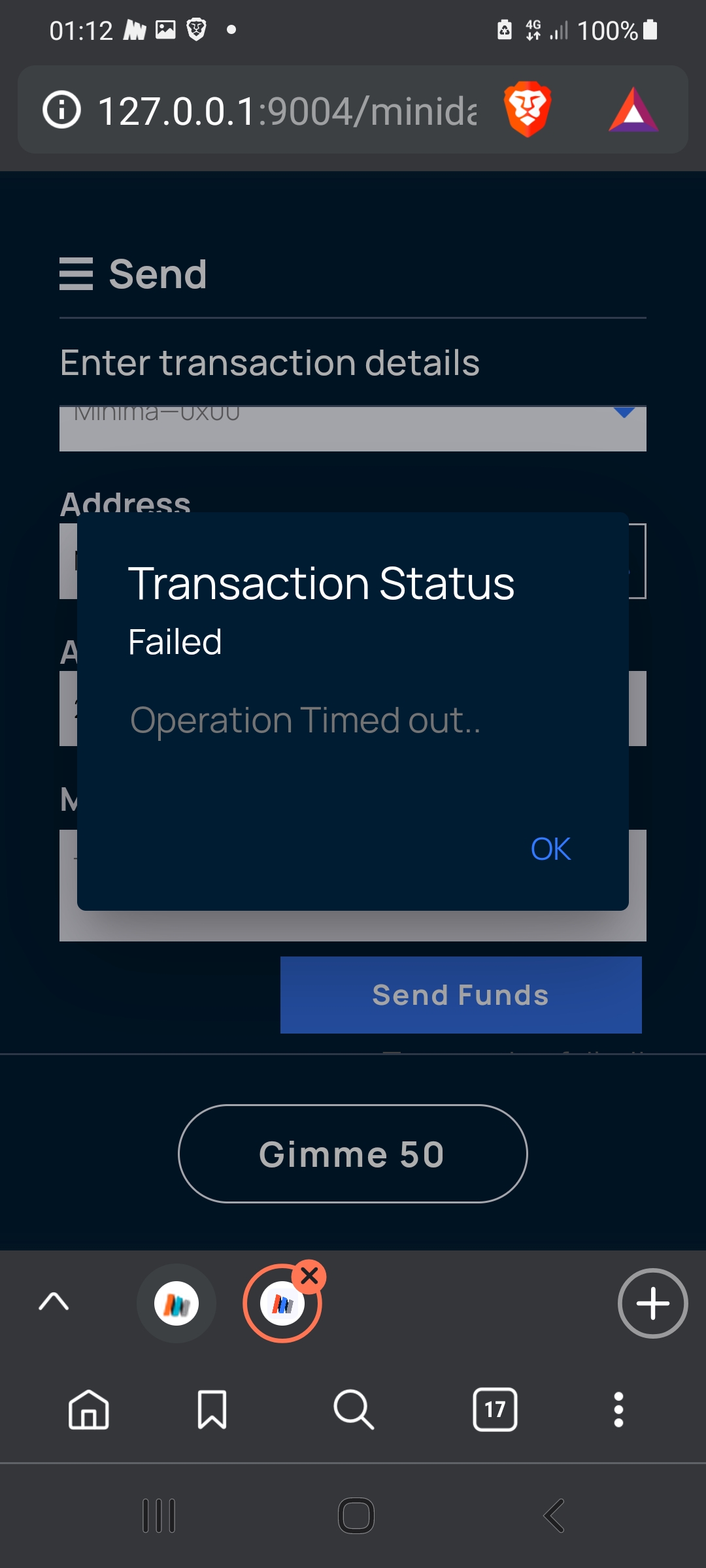 Minima Logs: Sending 250 Minima failed · Issue #225 · minima-global/Minima · GitHub